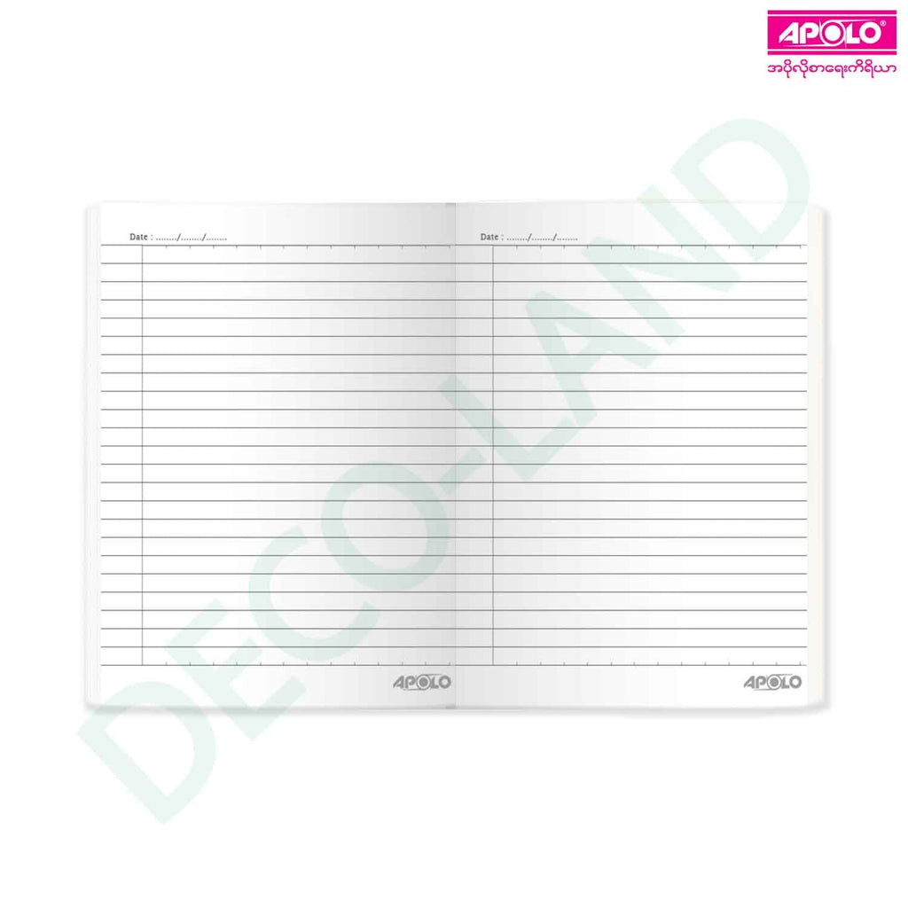 APOLO Lecture Book 70 GSM / 80 Pages / A4 Size / 12 Pc – Apolo ...